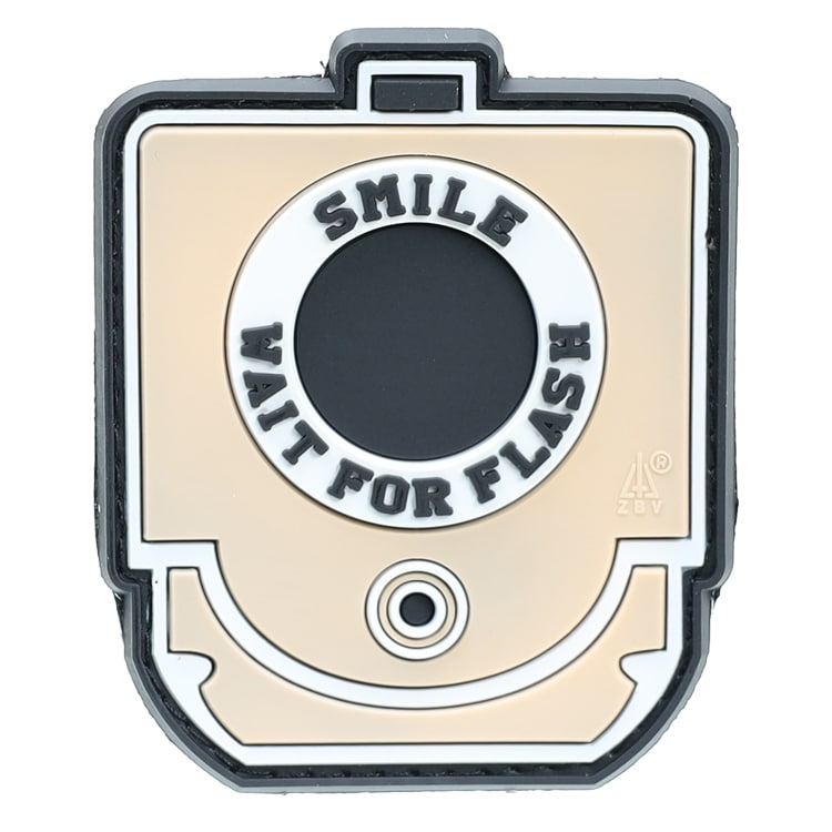 Paintball / Airsoft PVC Klettpatch (Wait for flash - tan ...