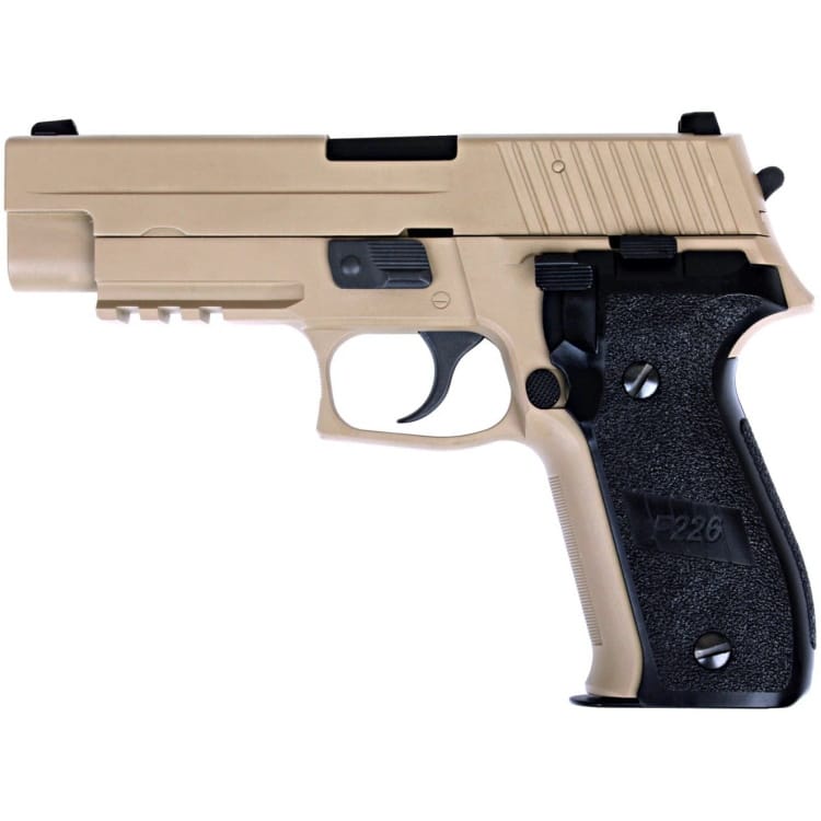WE P226 Mk25 Navy Seals GBB Airsoft Pistole (tan) - paintballsports.de