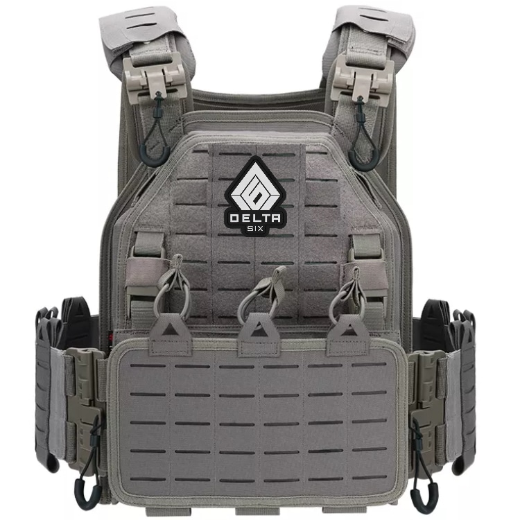 DELTA SIX Ranger LC Plate Carrier / Plattenträger Weste (grau)