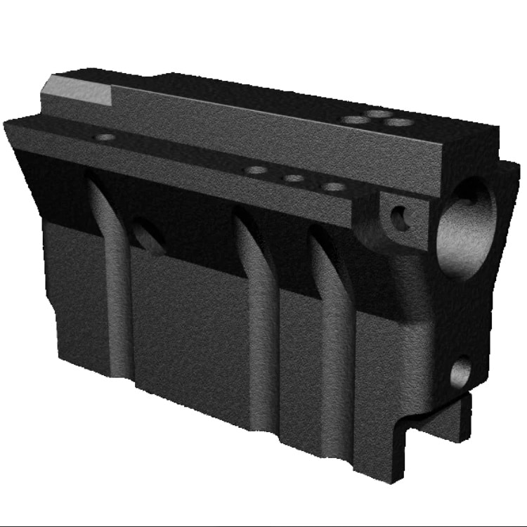 Carmatech SAR-12 Hard Coat Anodized Regulator Block (901001-08)