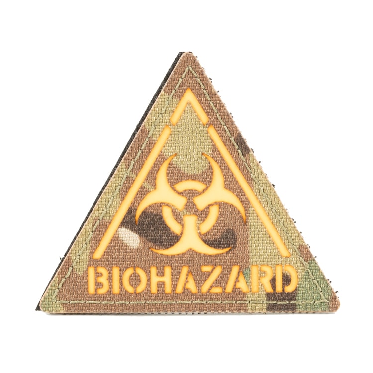 Patch Velcro PVC Paintball / Airsoft (Biohazard Camo)