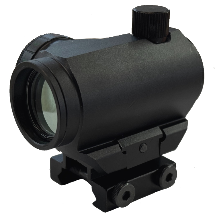DELTA SIX T1 Tactical Scope Red Dot Visor (20mm Rail, noir)
